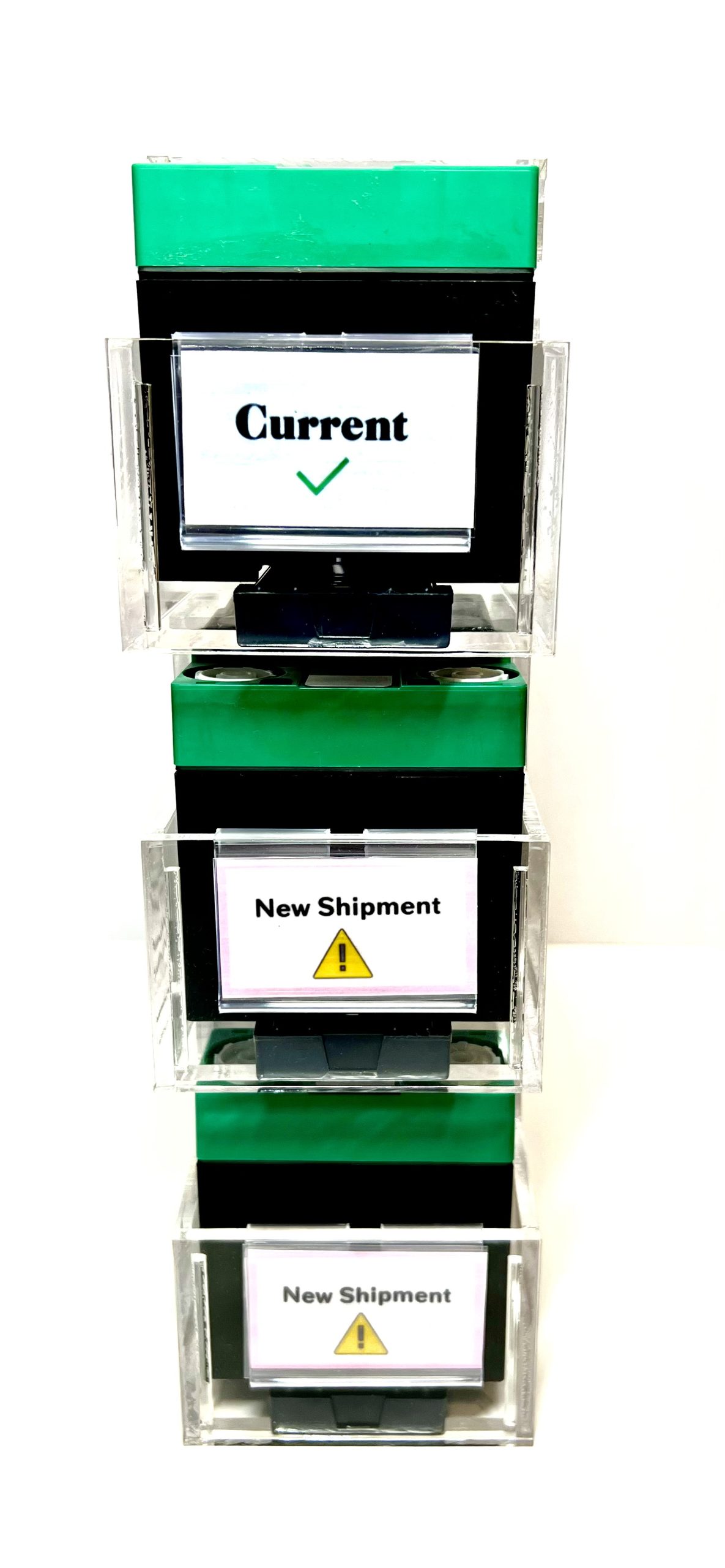 Chemistry Stackable Multiplier Green Pack Reagent Storage Unit – Push ...
