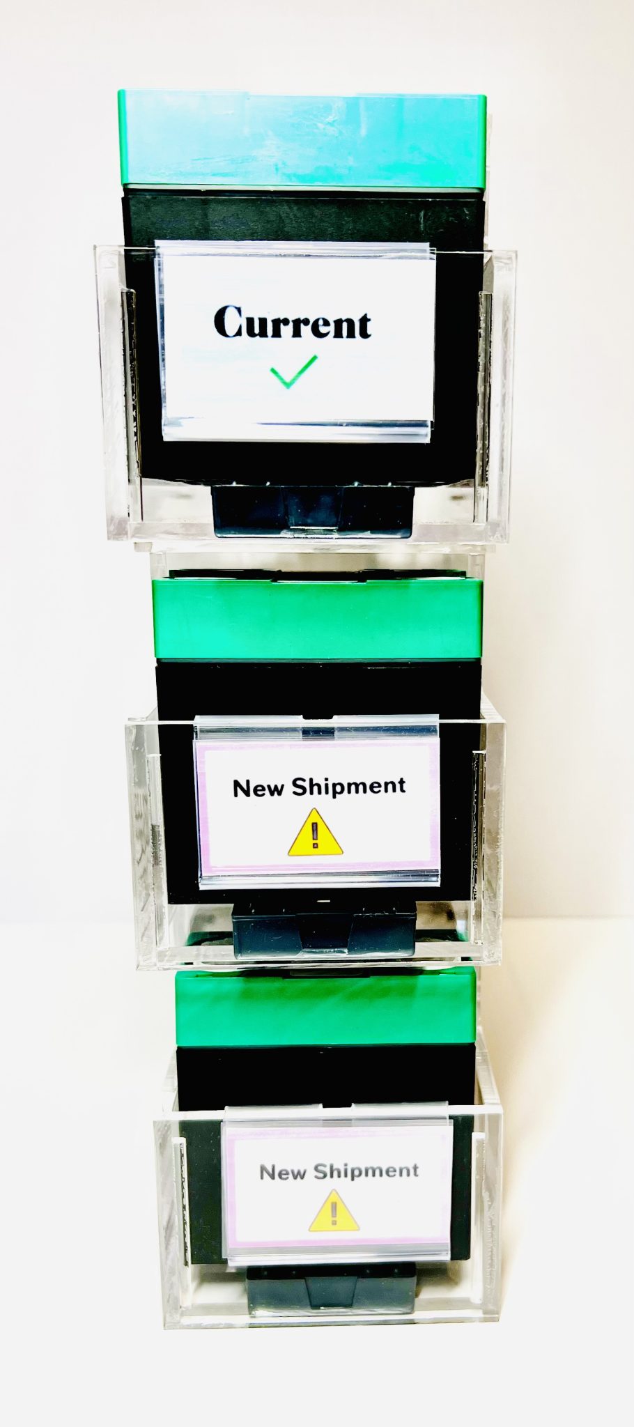 3 x 3 Chemistry Green Reagent Pack Storage Unit Set (Bundle) – Push ...