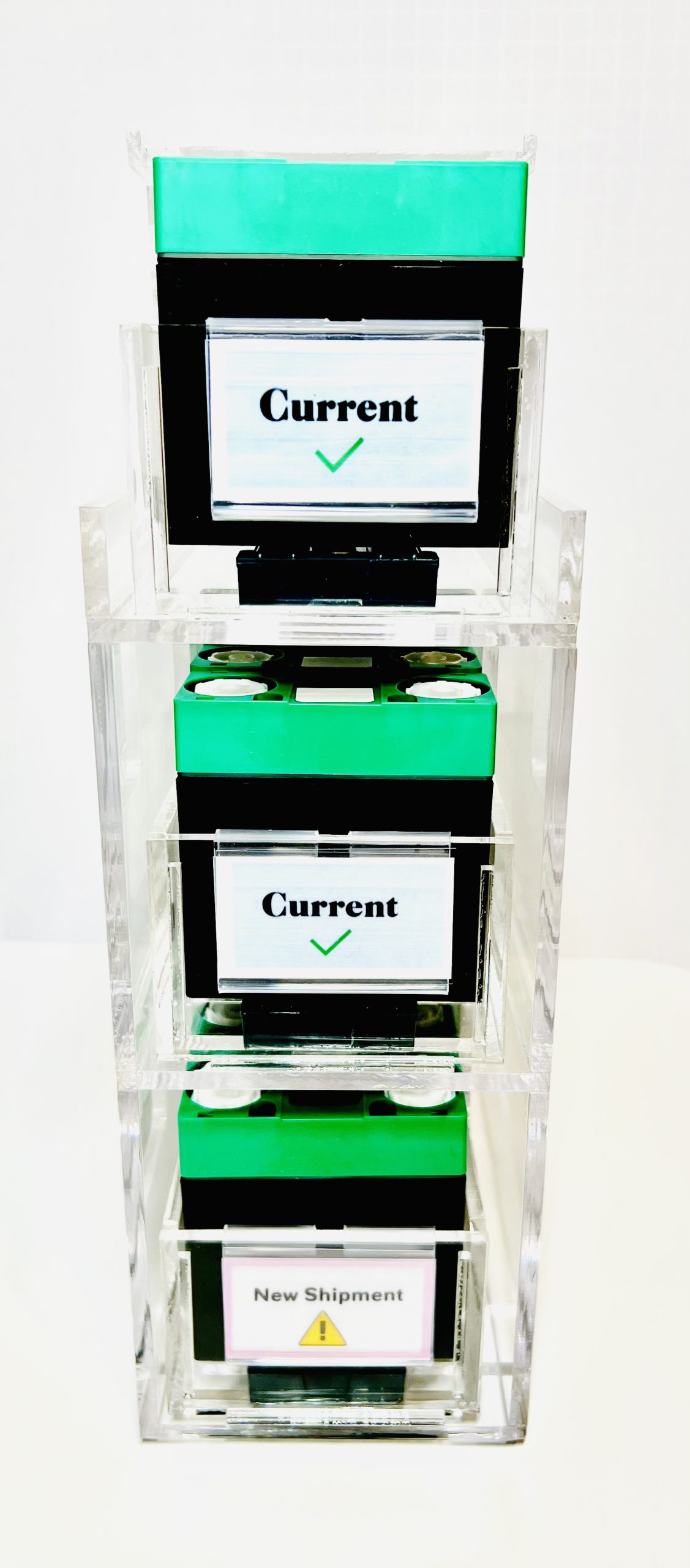 3 x 3 Chemistry Green Reagent Pack Storage Unit Set (Bundle) – Push ...