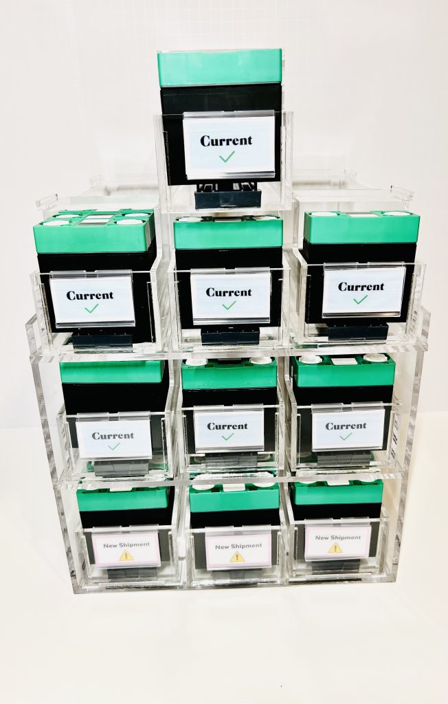 3 x 9 Chemistry Green Reagent Pack Storage Unit Set (Bundle) – Push ...